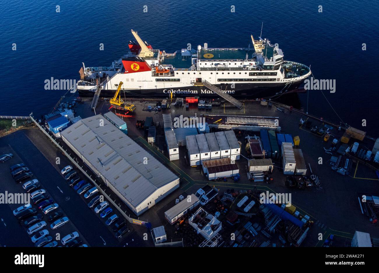 The Caledonian Macbrayne ferry MV Glen Sannox under construction at ...