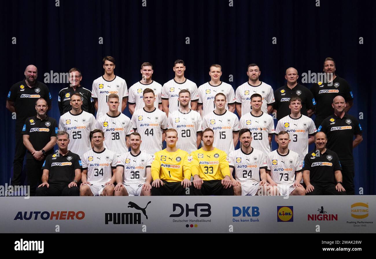 05 January 2024, Schleswig-Holstein, Brunsbüttel: Handball: European ...