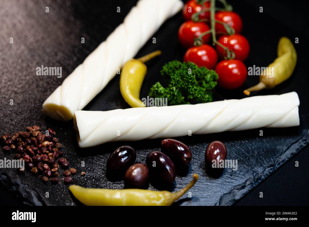 Variations of Turkish sheep cheese from Anatolia Stock Photo - Alamy