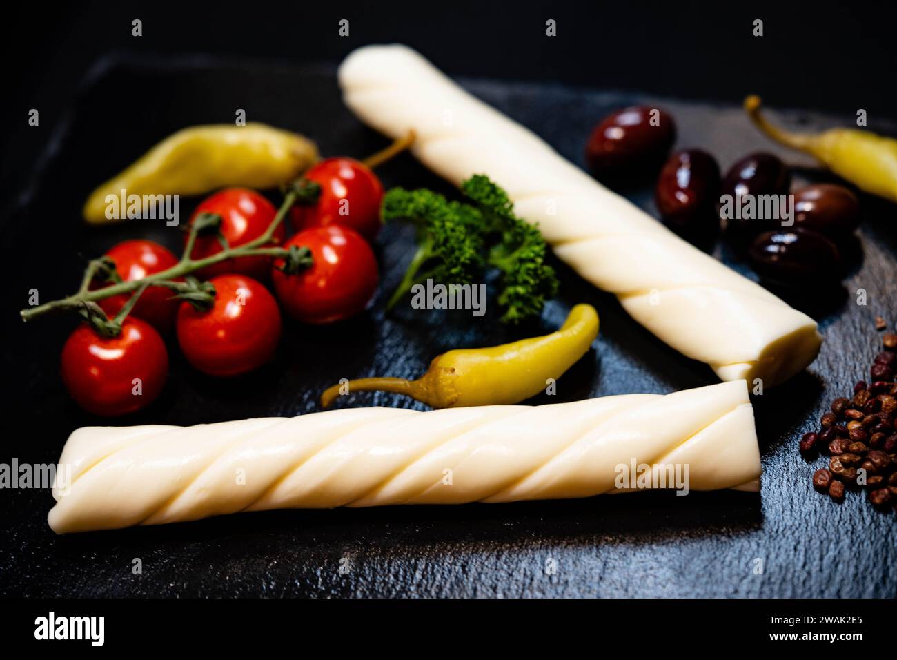 Variations of Turkish sheep cheese from Anatolia Stock Photo - Alamy