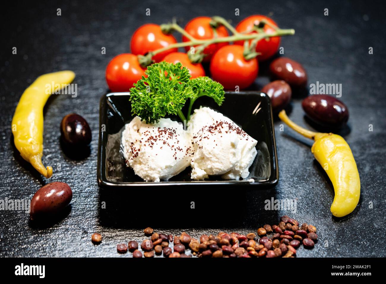 Variations of Turkish sheep cheese from Anatolia Stock Photo - Alamy