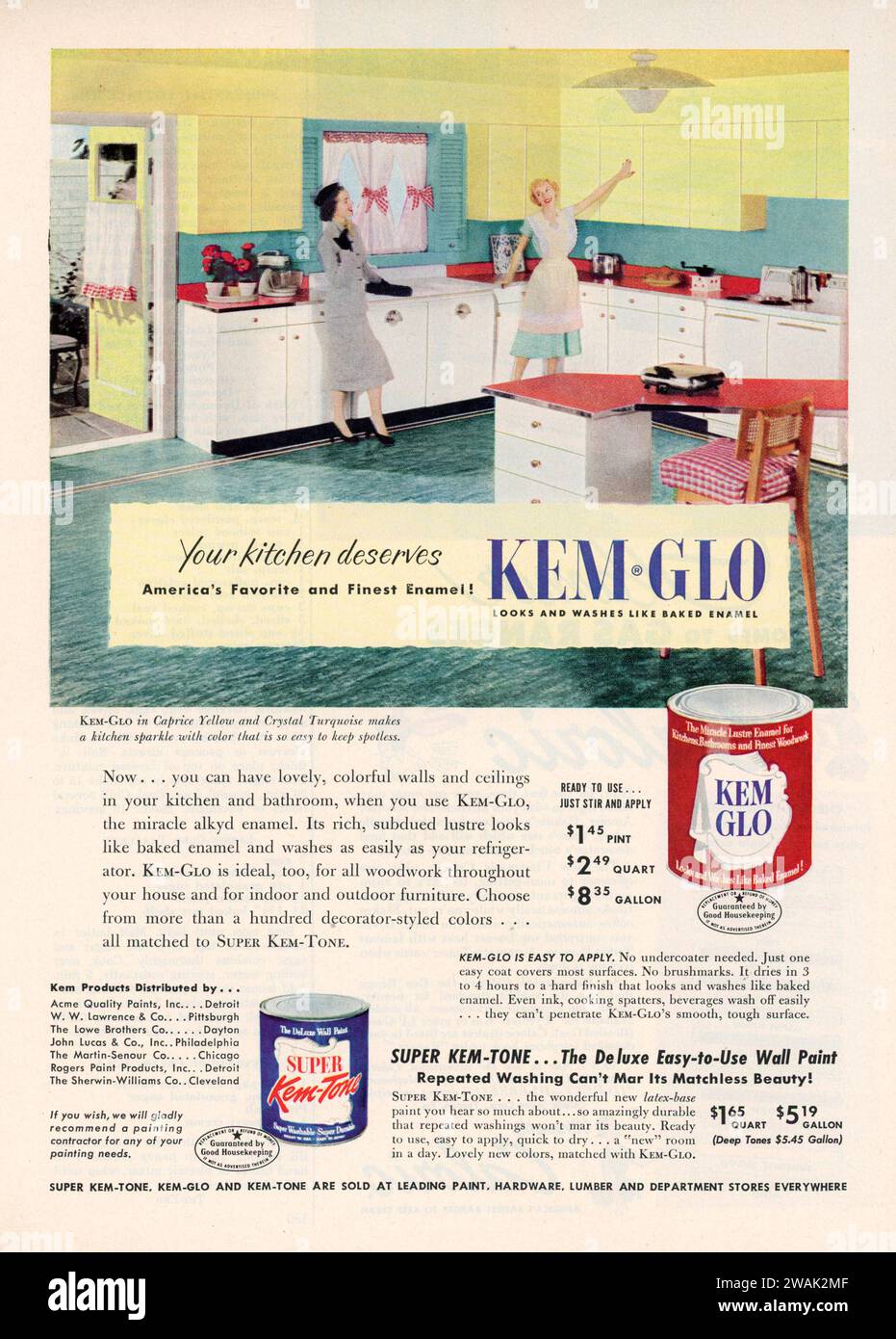 Vintage "Good Housekeeping" June 1953 Issue Advert, USA Stock Photo - Alamy