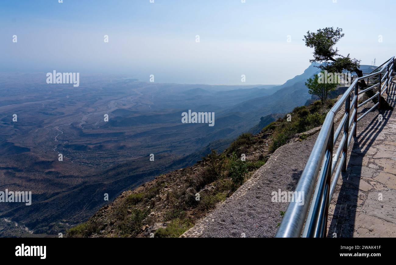 view of Jabal Samhan with majestic mountain range that offers a ...