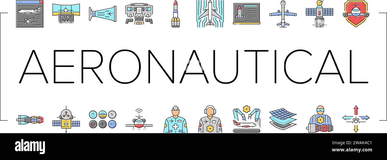 aeronautical engineer aircraft icons set vector Stock Vector Image ... aeronautical engineer aircraft icons set vector Stock Vector Image ...