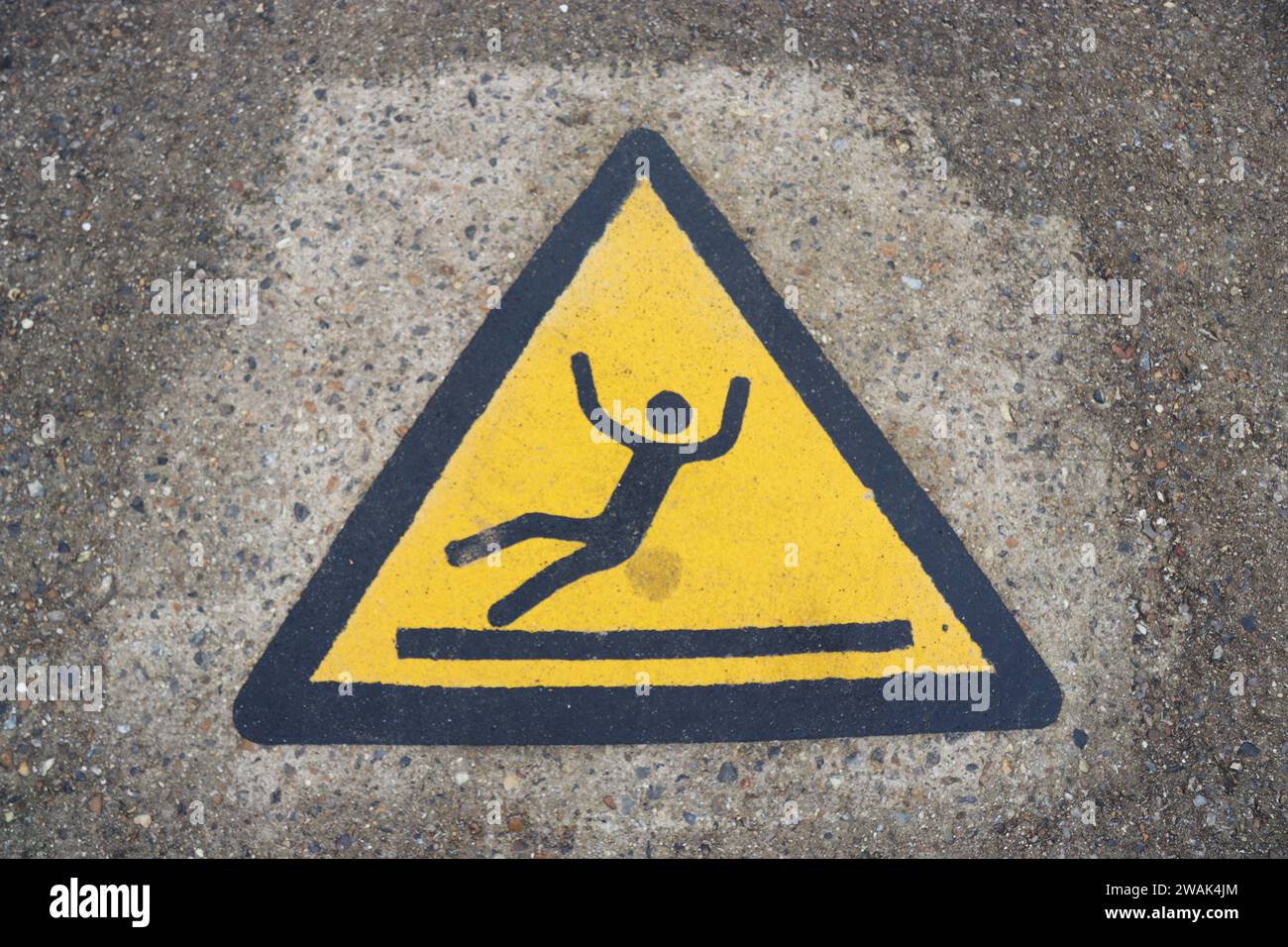 danger of slipping sign Stock Photo - Alamy