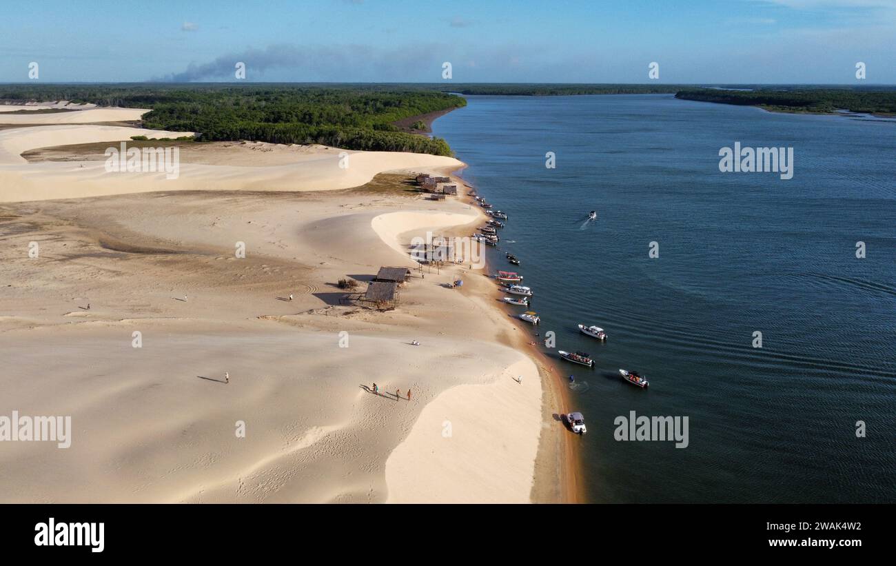 Sand dunes on the Parnàiba Delta in Brazil Stock Photo - Alamy