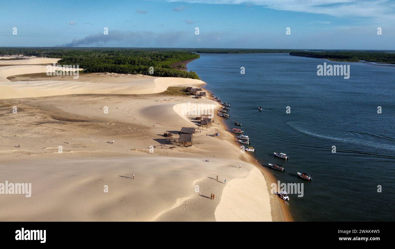 Sand dunes on the Parnàiba Delta in Brazil Stock Photo - Alamy