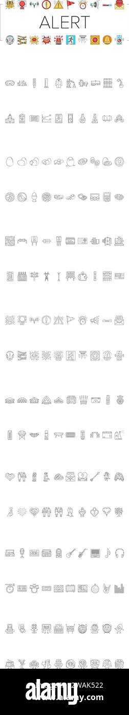 alert attention signal caution icons set vector Stock Vector Image ... alert attention signal caution icons set vector Stock Vector Image ...