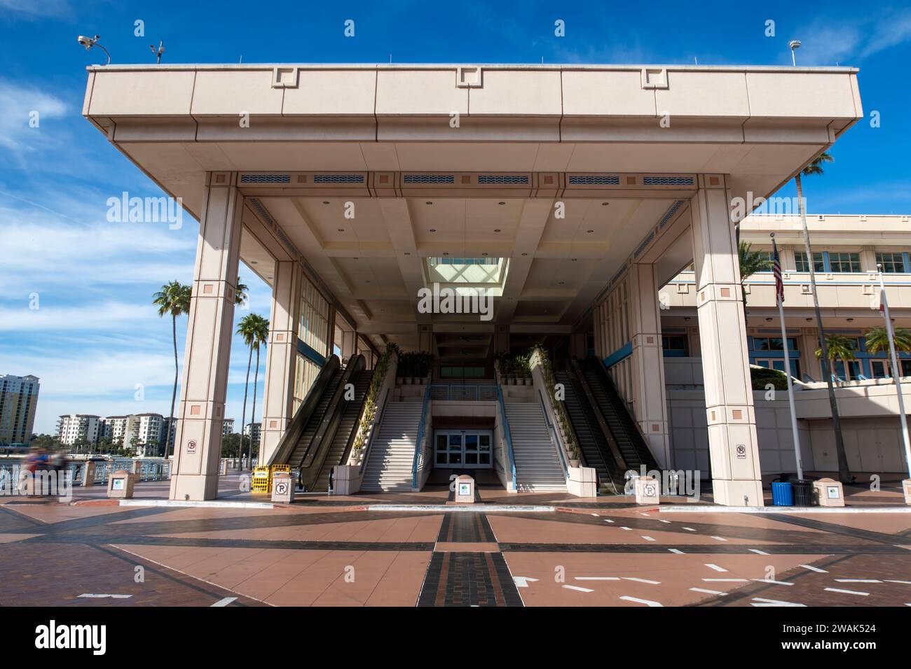 The entrance to the Tampa Convention Center in Florida, USA Stock Photo ...