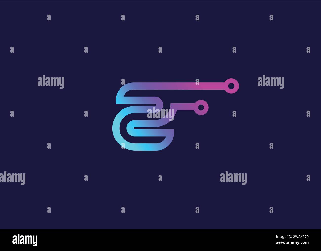 Letter Z Technology vector monogram logo design template. Letter Z ...