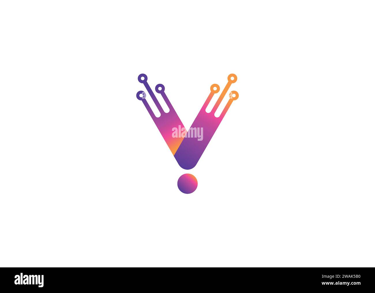 Letter Y Technology vector monogram logo design template. Letter Y ...