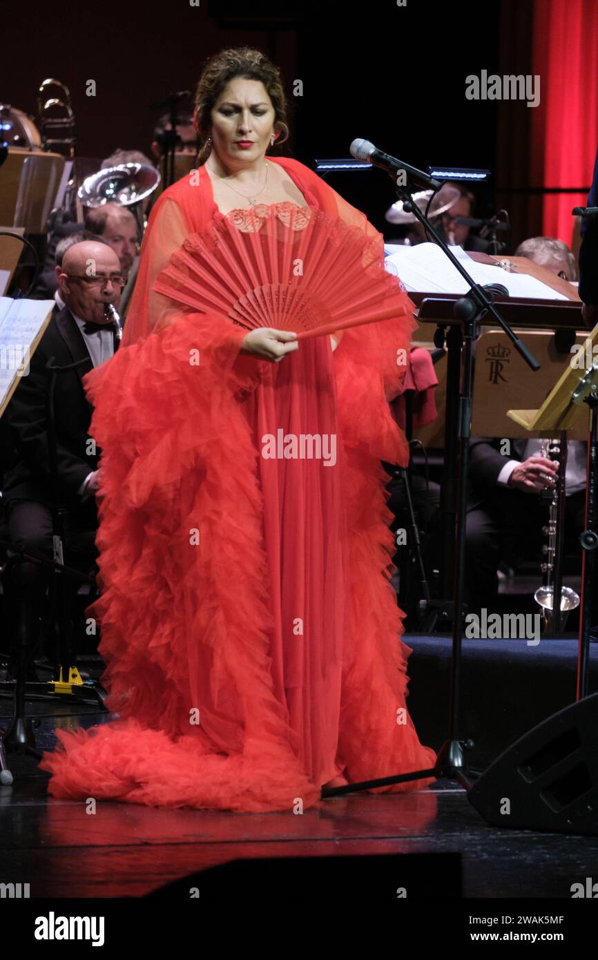 Flamenco singer Estrella Morente performs during the concert with the ...