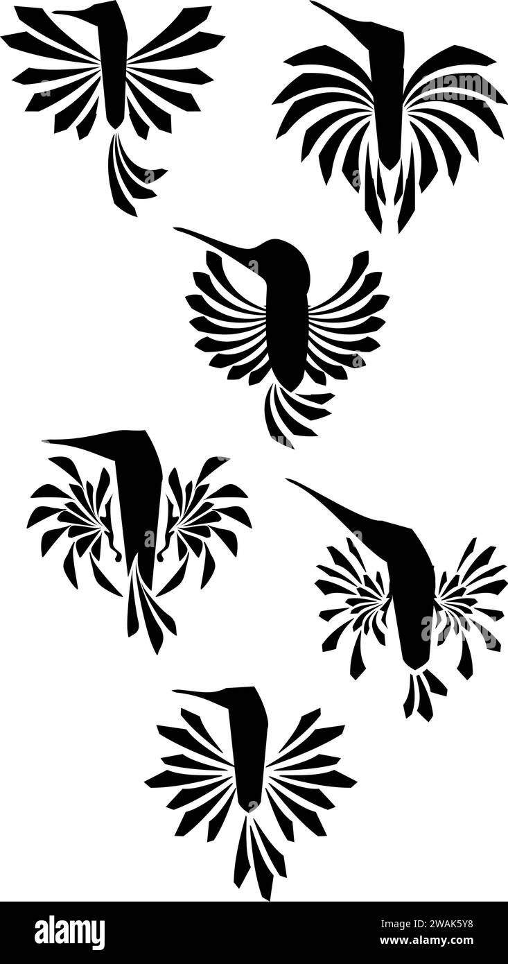Hummingbird Tattoo Vector
