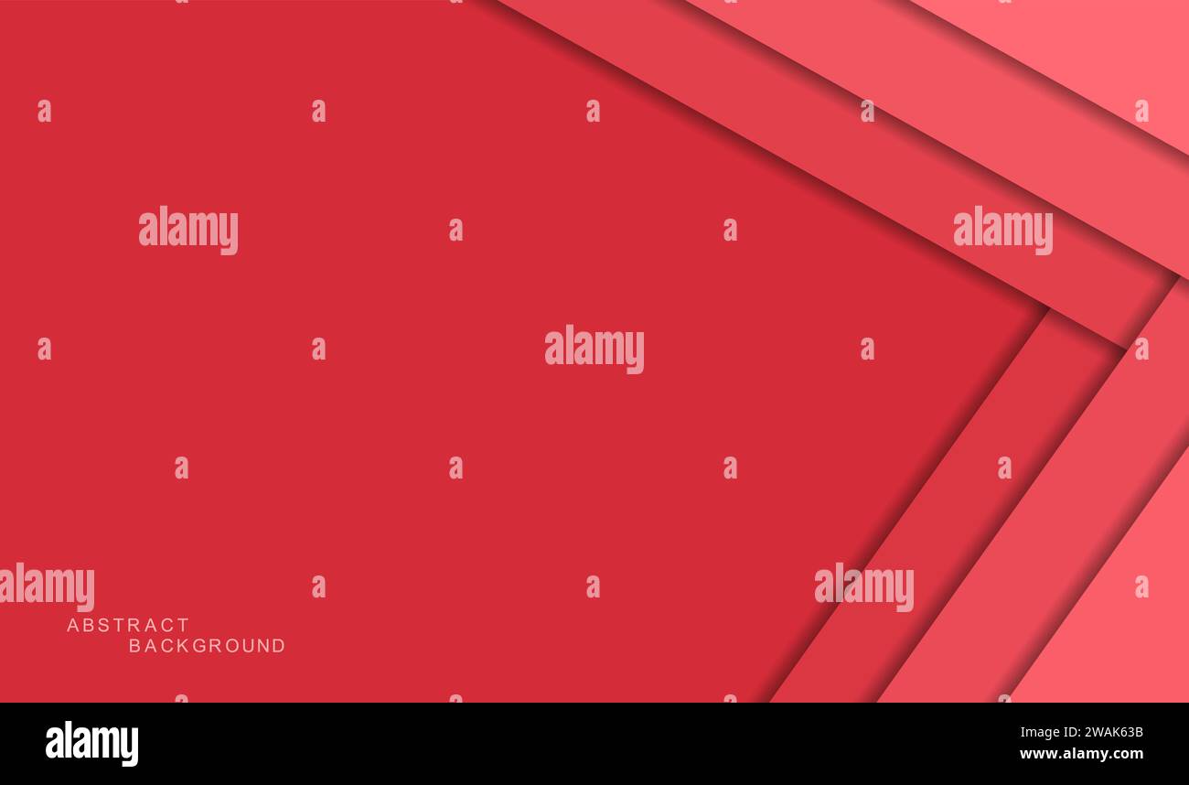 Red abstract background with shadows and color paper sheets. Modern ...