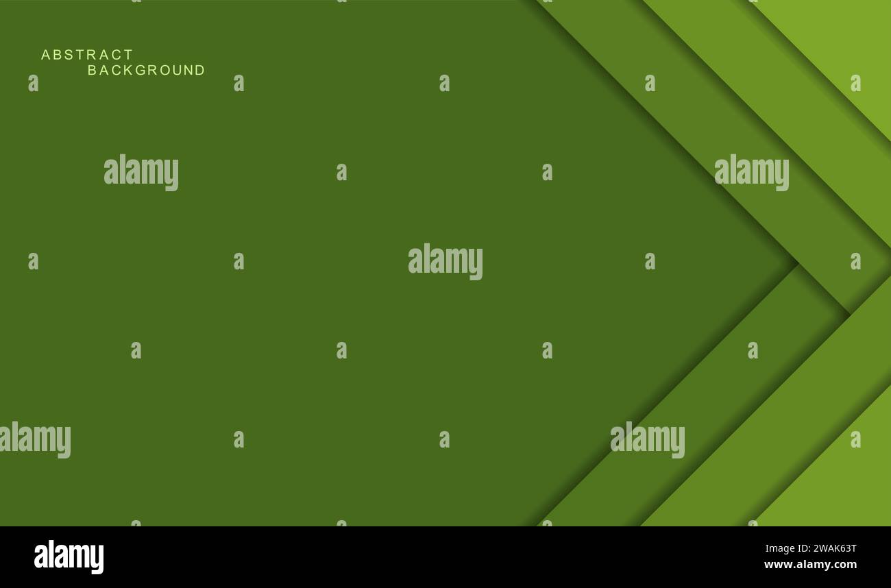 Green abstract background with shadows and color paper sheets. Modern ...