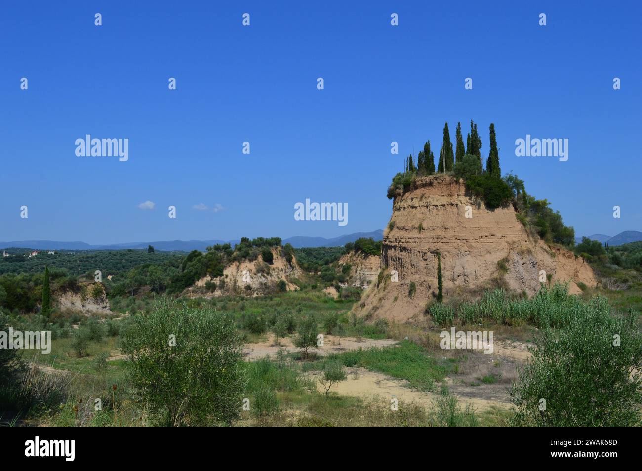 Western-type natural formation and landscape near Androusa in the ...