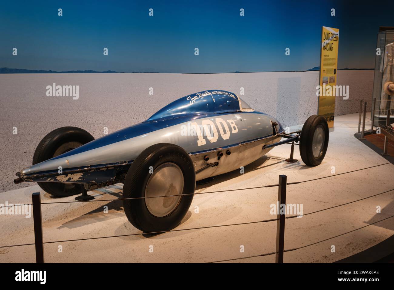 1951 Beatty Belly Tank Lakester land speed record car on display at The ...