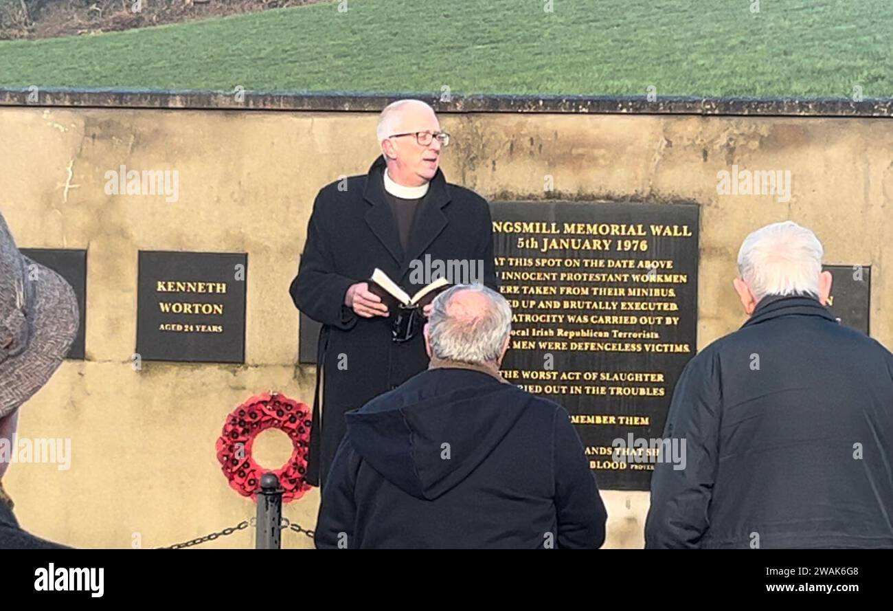 Reverend Graham Middleton during a commemorative service for the 48th ...