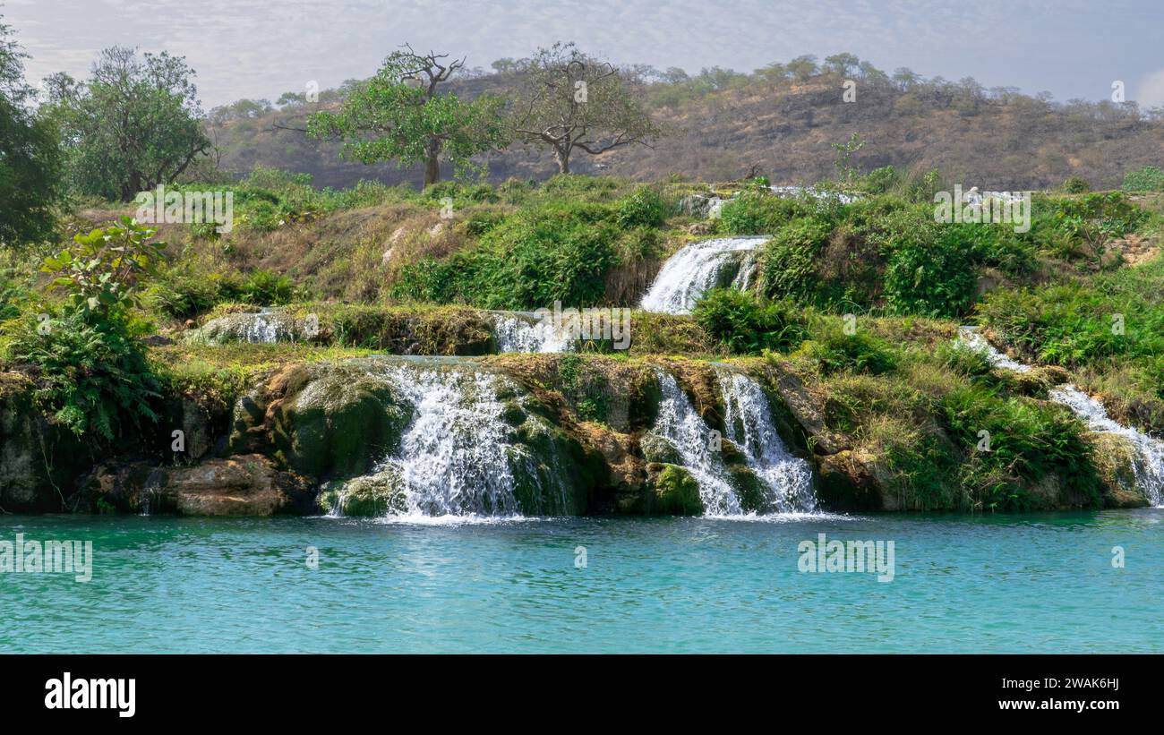 mini Waterfalls at Wadi Darbat in the Dhofar region of Oman Stock Photo ...