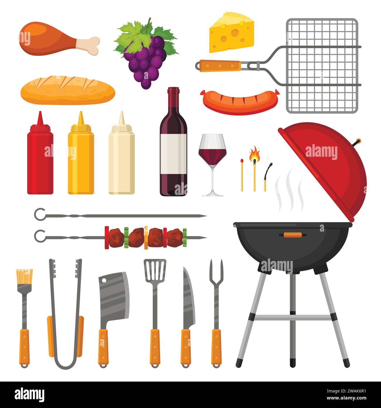 Outdoor dinner party Stock Vector Images - Alamy