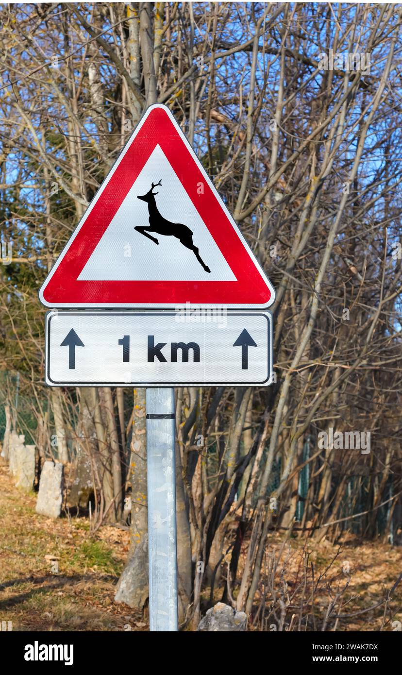 Aosta valley road sign hi-res stock photography and images - Alamy