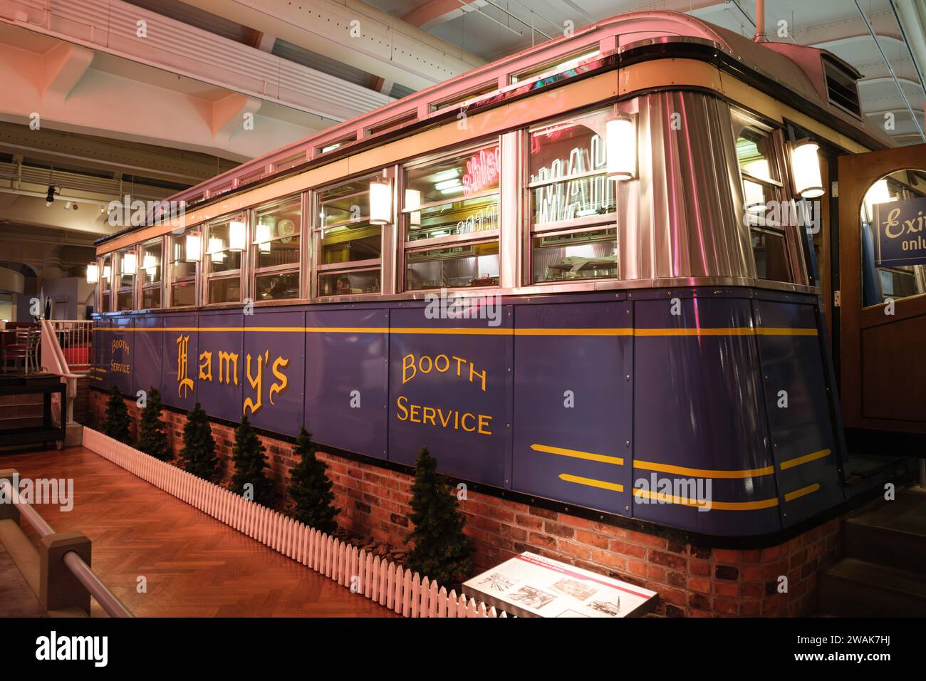 Lamy's Diner, built by the Worcester Lunch Car Company and opened in ...