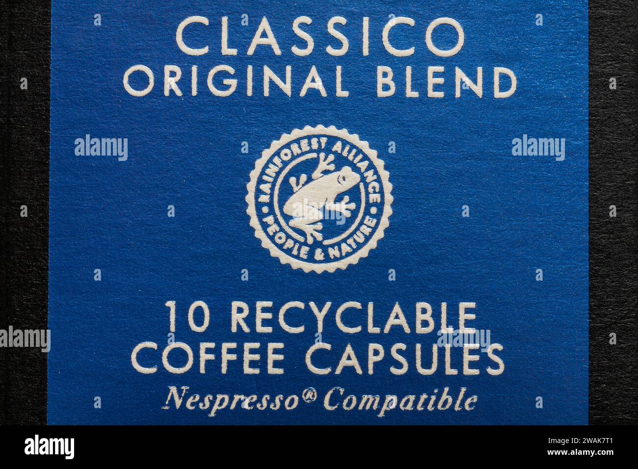 10 Recyclable Coffee Capsules Nespresso Compatible - detail on box of ...