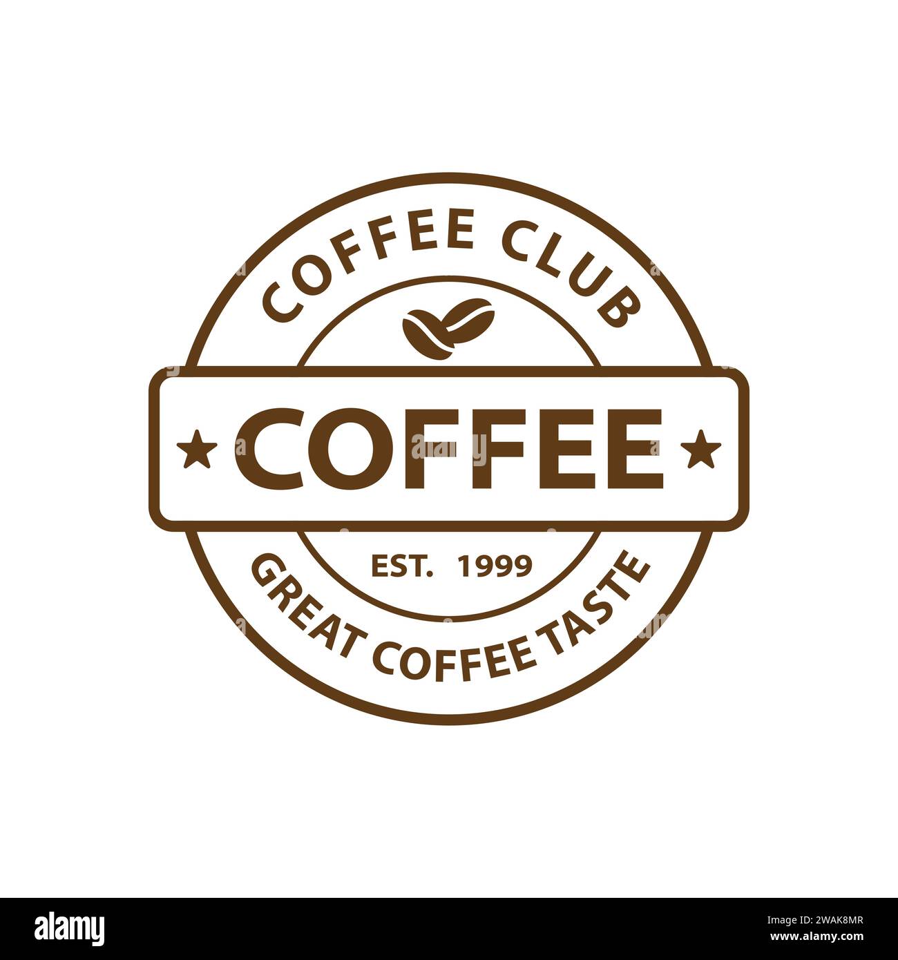 Coffee logo design hi-res stock photography and images - Alamy
