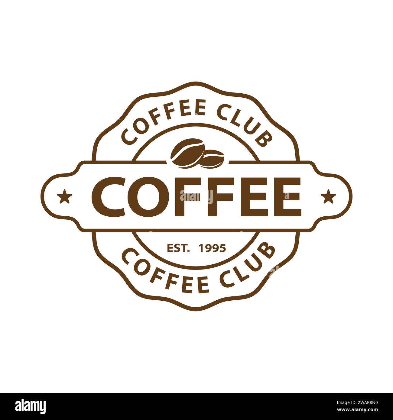 Coffee logo design hi-res stock photography and images - Alamy