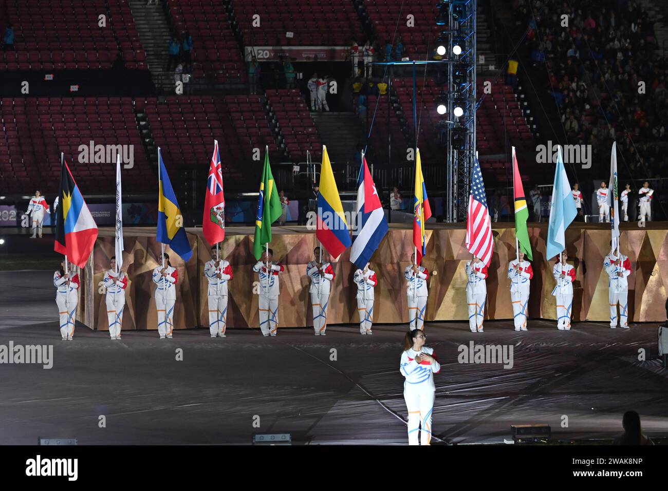 Santiago, Chile - October 20, 2023, Opening ceremony of the 2023 Pan ...