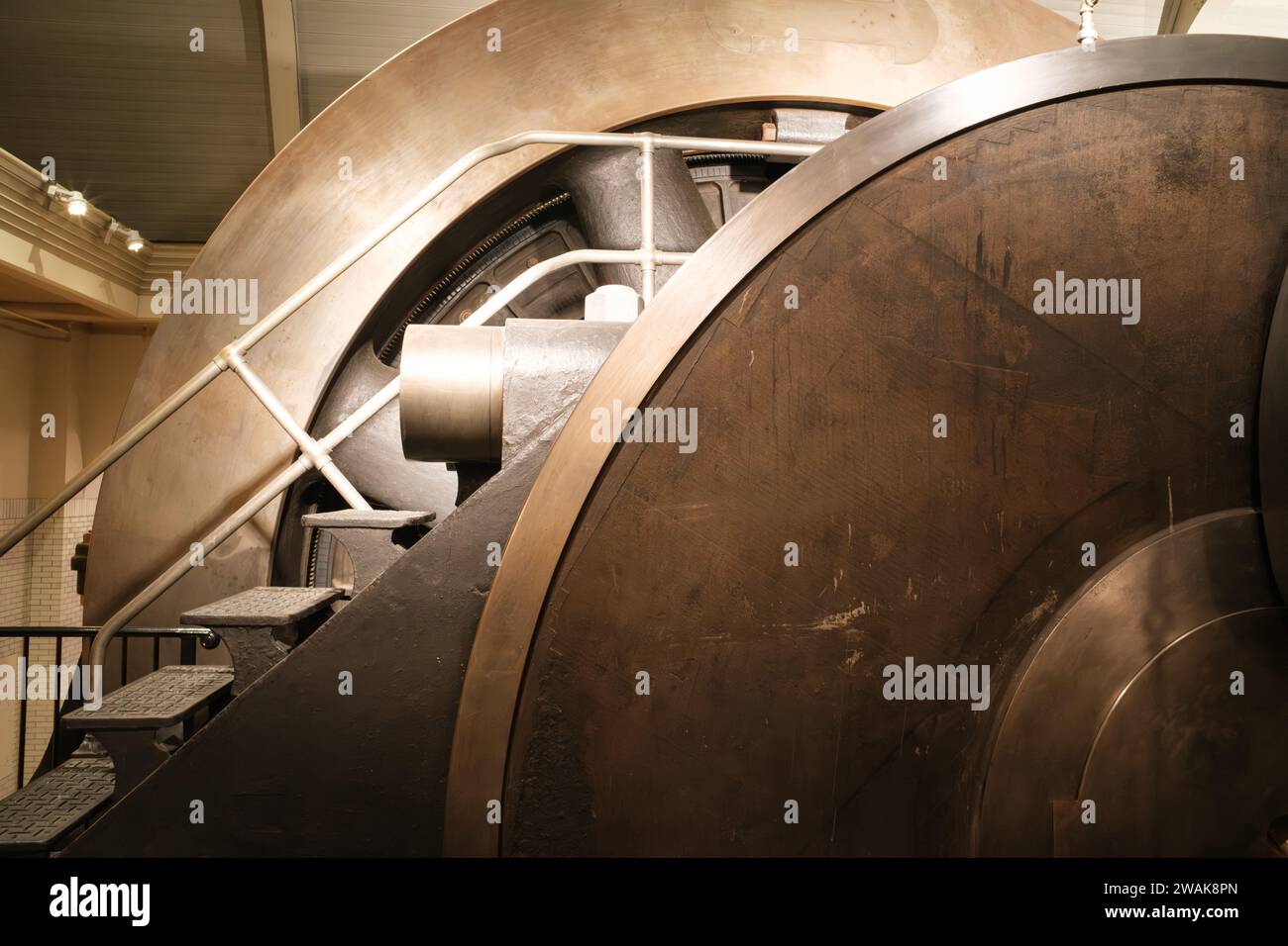 Detail of the Highland Park Plant engine-generator, used to make ...
