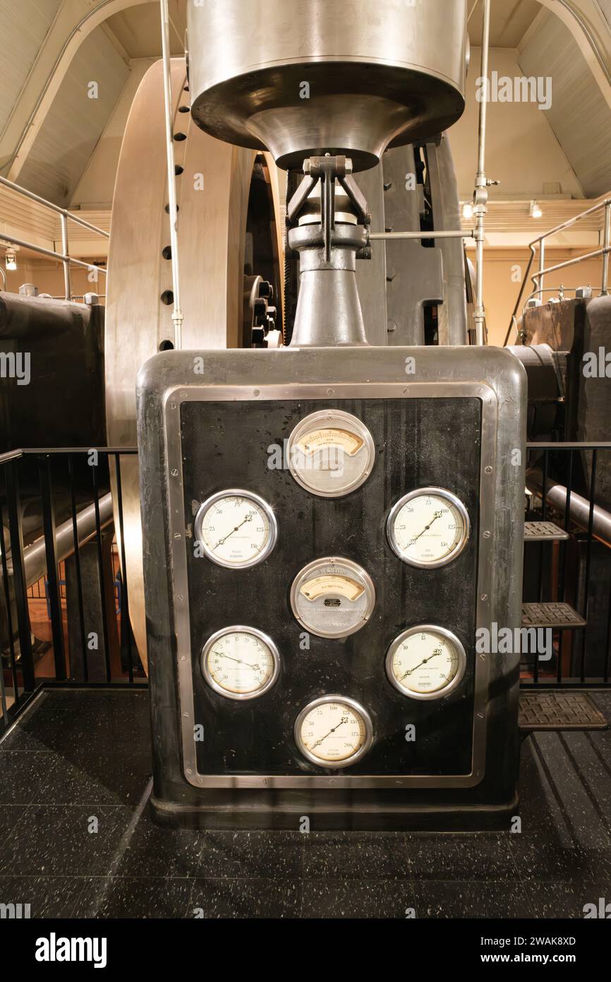 Detail of the Highland Park Plant engine-generator, used to make ...