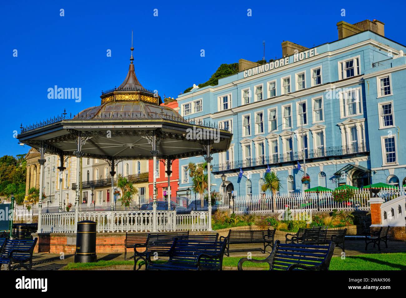 Republic of Ireland, County Cork, Cobh, John F. Kennedy Park, kiosk ...