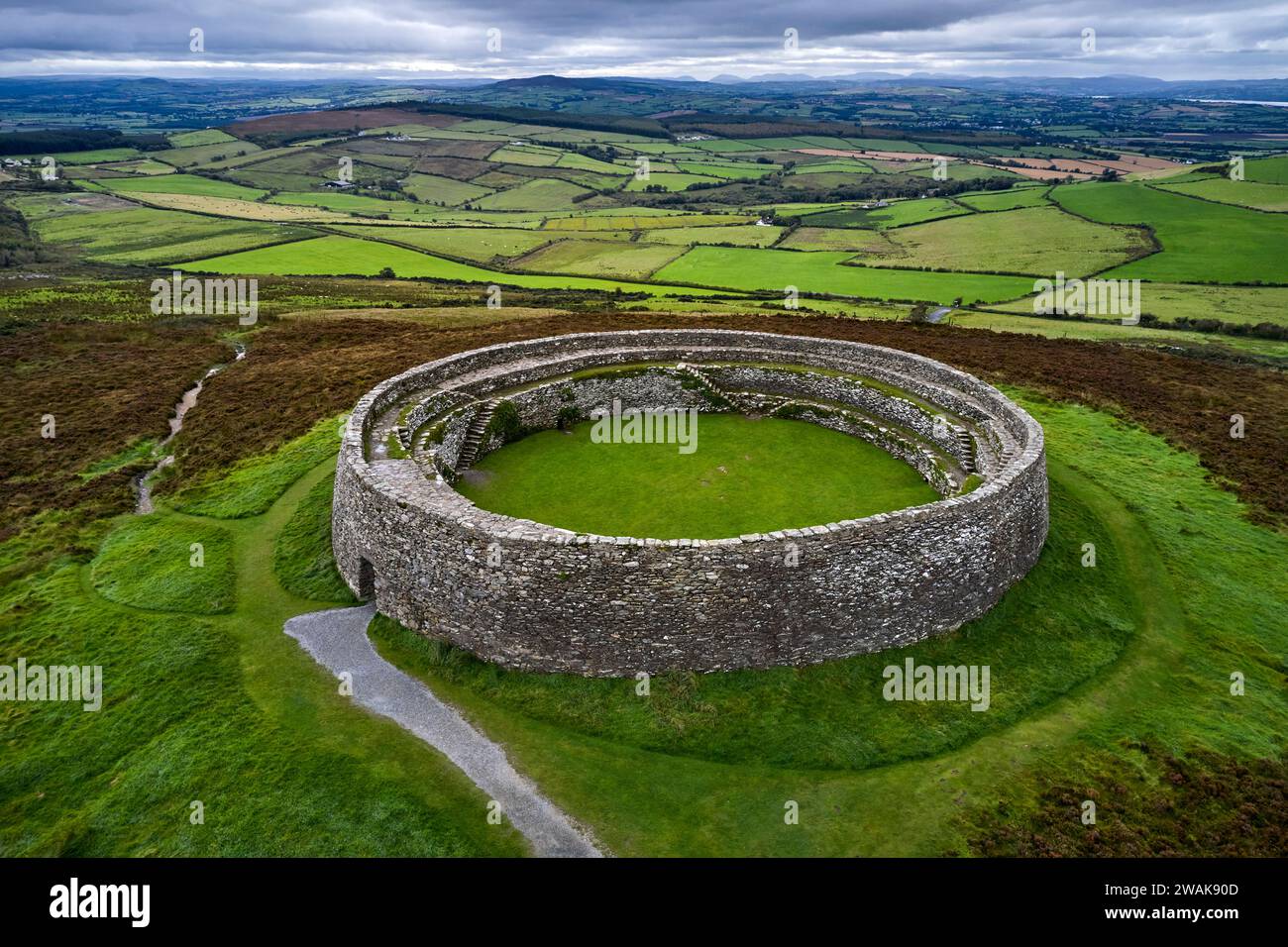 Republic of Ireland, Ulster, County Donegal, Inishowen, An Grianan of ...