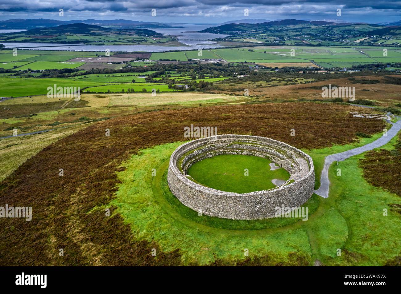 Republic of Ireland, Ulster, County Donegal, Inishowen, An Grianan of ...