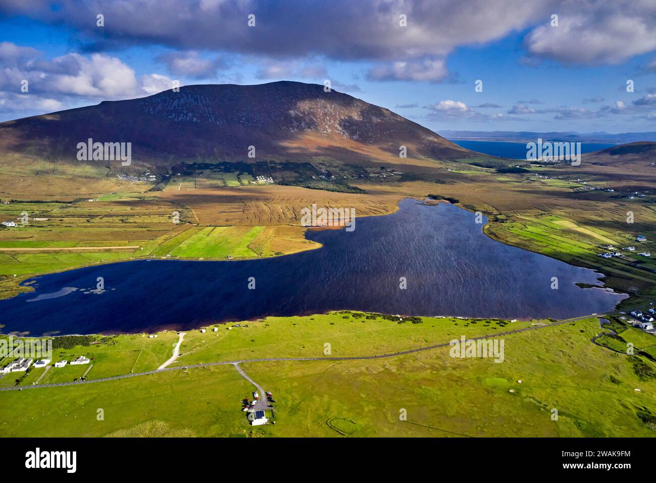 Republic of Ireland, Mayo county, Achill Island, Sruhillbeg Lough Stock ...