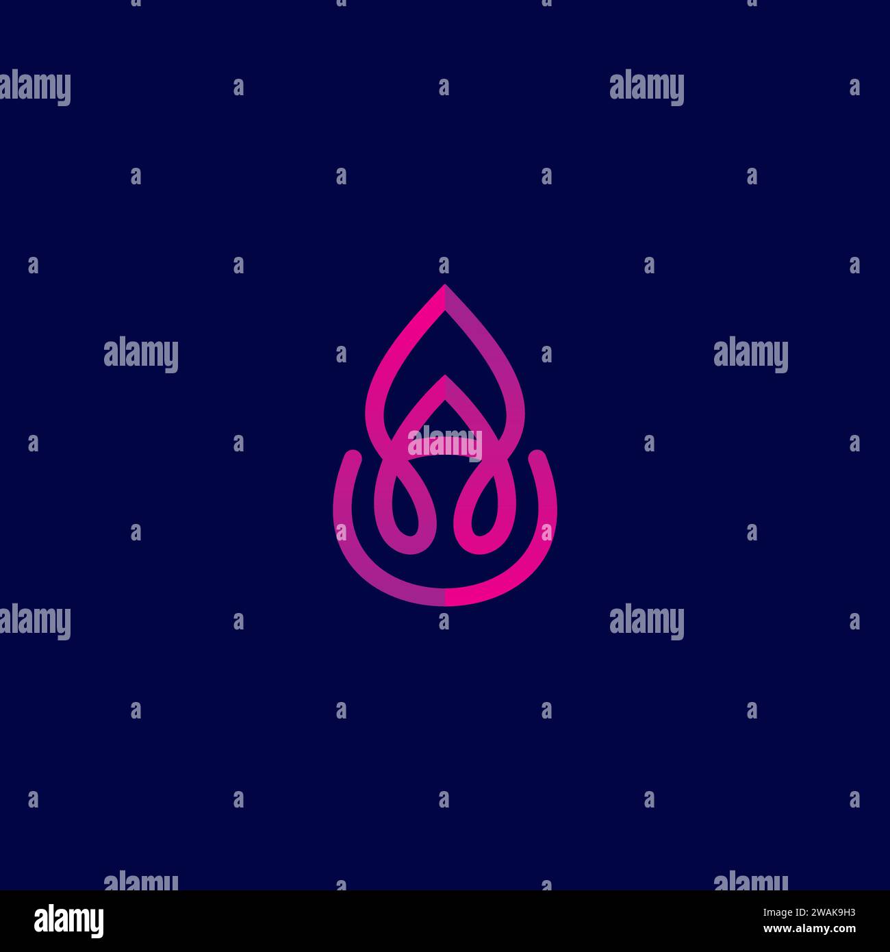 Letter A Line Logo Simple. A Initial Logo Stock Vector Image & Art - Alamy