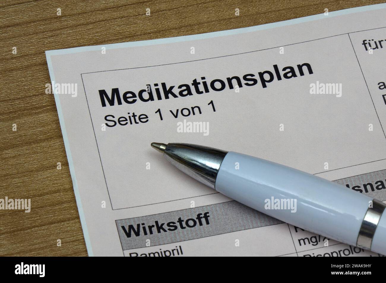 Medikationsplaene hi-res stock photography and images - Alamy