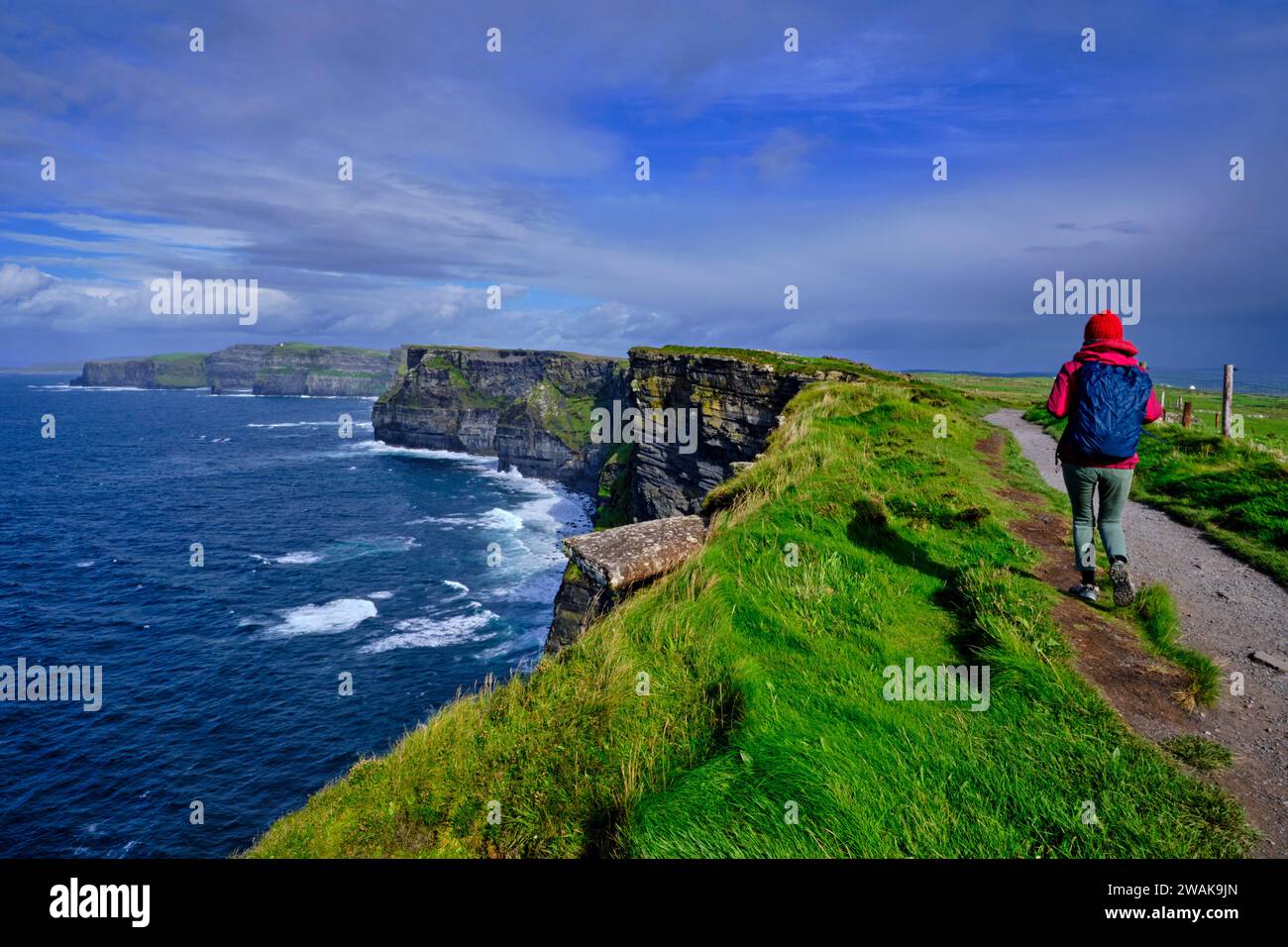 Republic of Ireland, County Clare, Cliffs of Moher, listed as a UNESCO ...