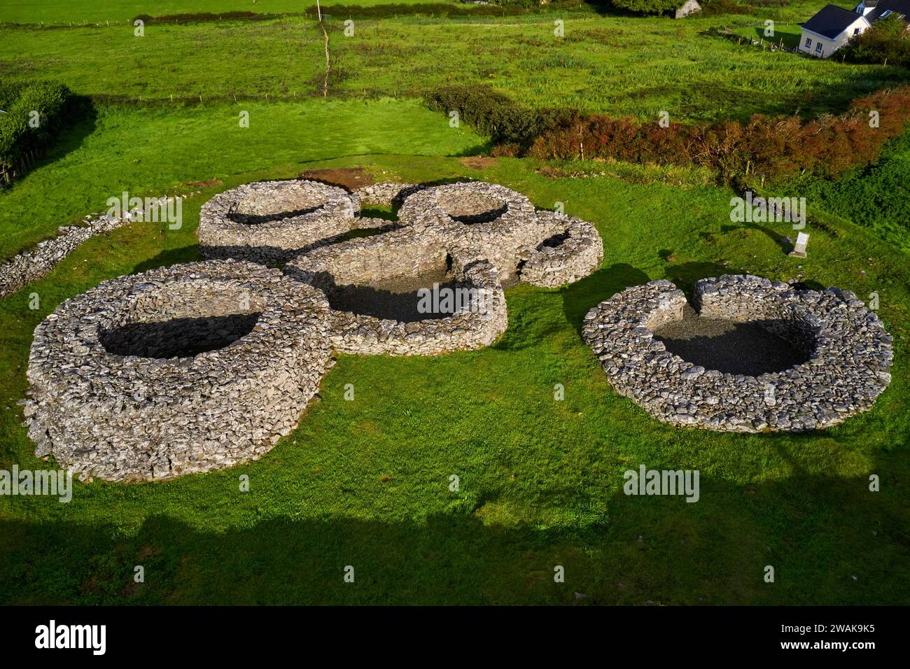 Republic of Ireland, County Kerry, Dingle Peninsula, Caherdorgan cashel ...