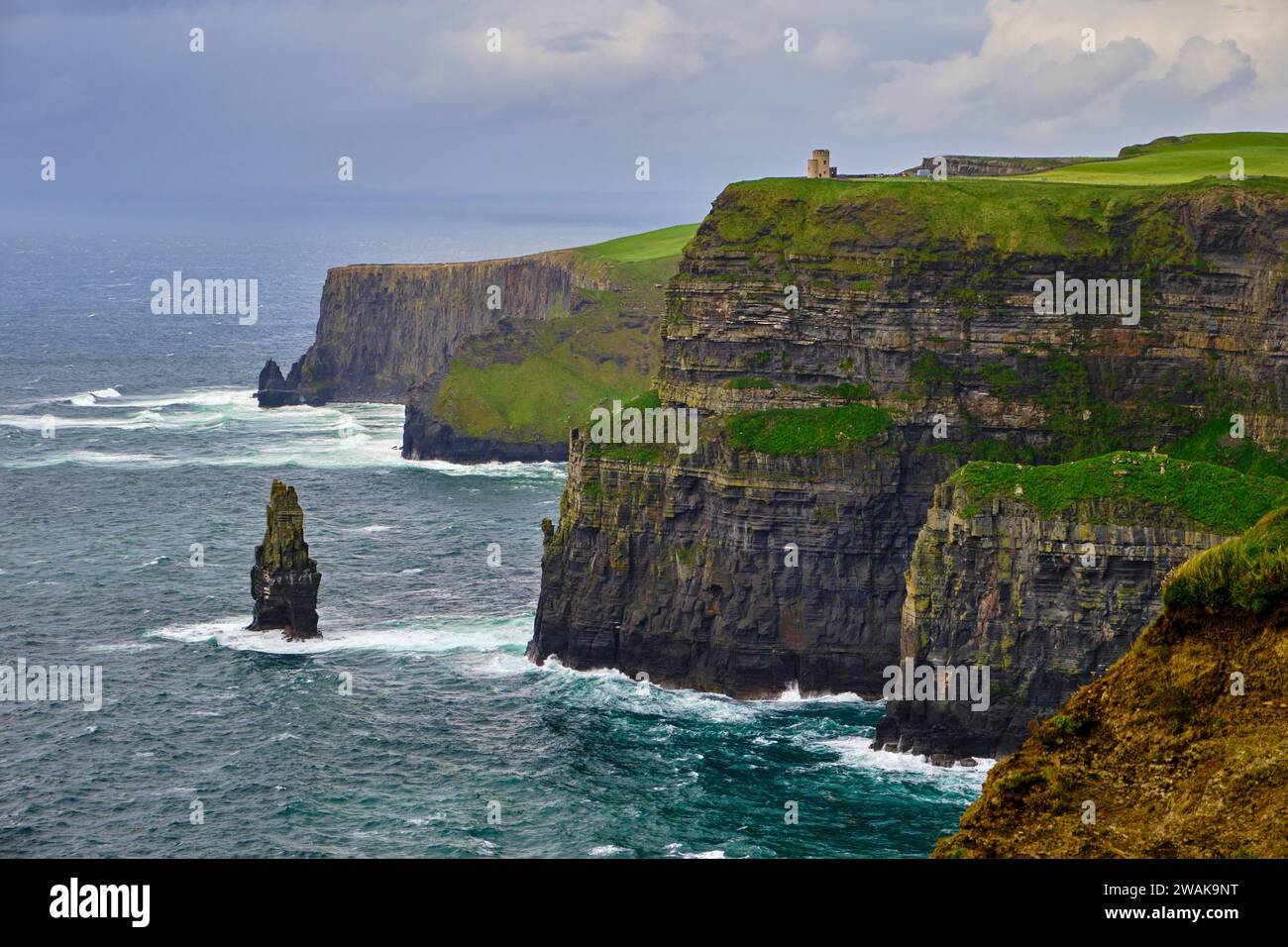 Republic of Ireland, County Clare, Cliffs of Moher, listed as a UNESCO ...