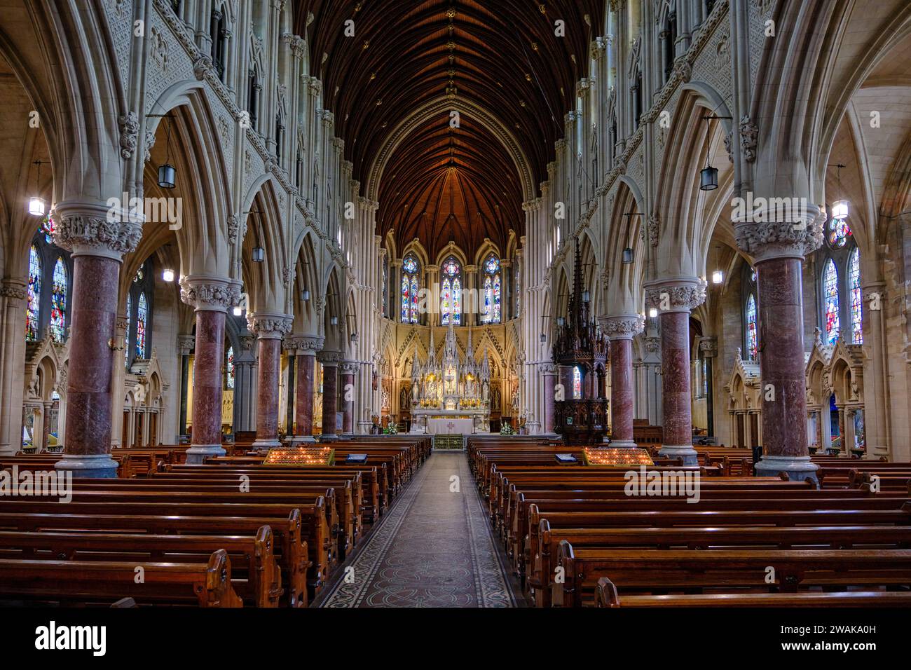 Republic of Ireland, County Cork, Cobh, Saint-Colman Cathedral Stock ...