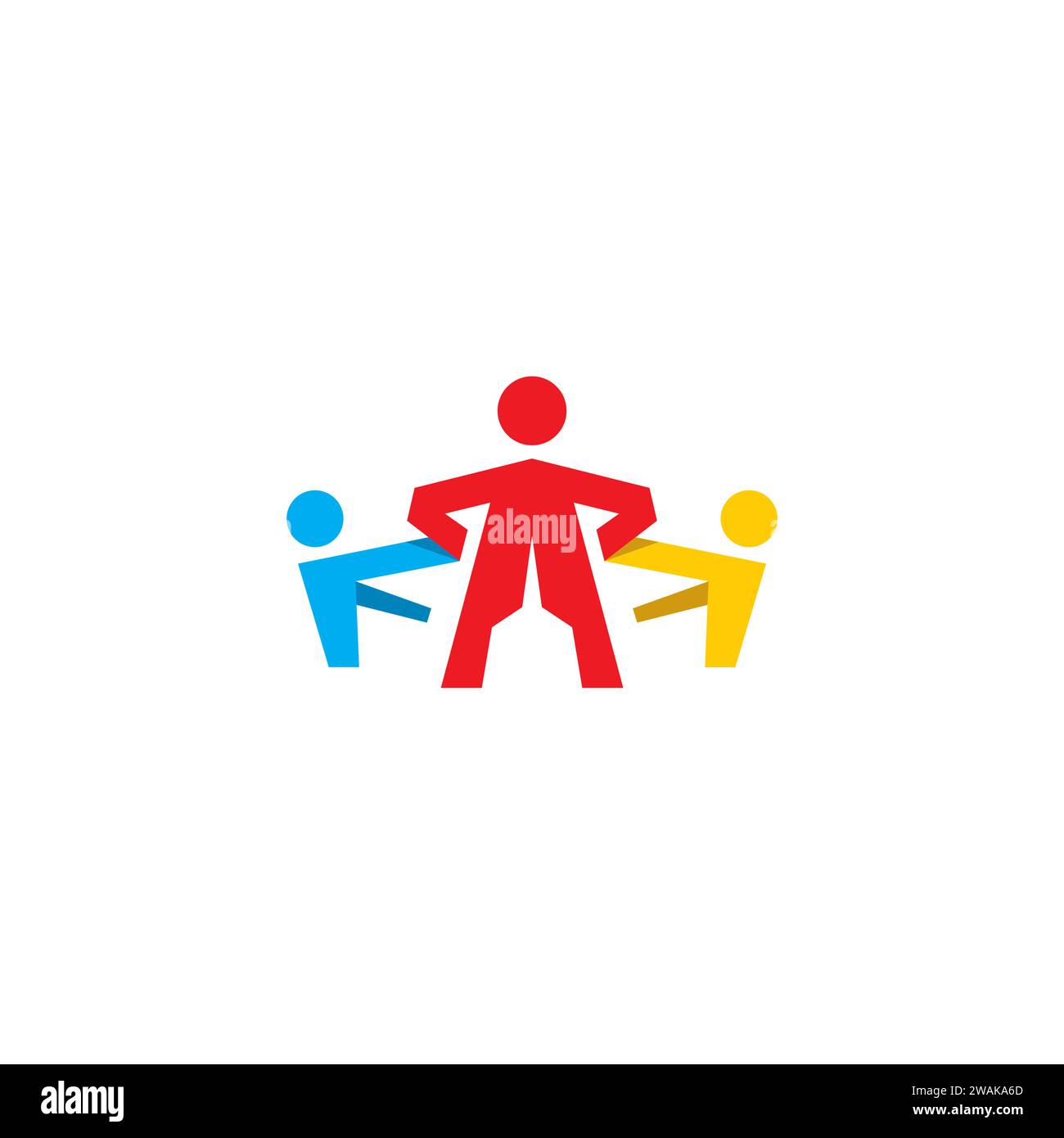 Silhouette people circle Stock Vector Images - Alamy
