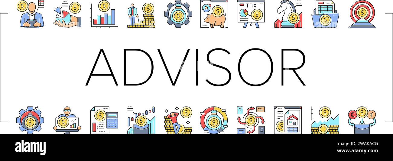 Woman man document advisor Stock Vector Images - Alamy