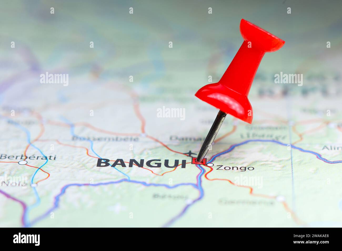 Bangui map hi-res stock photography and images - Alamy