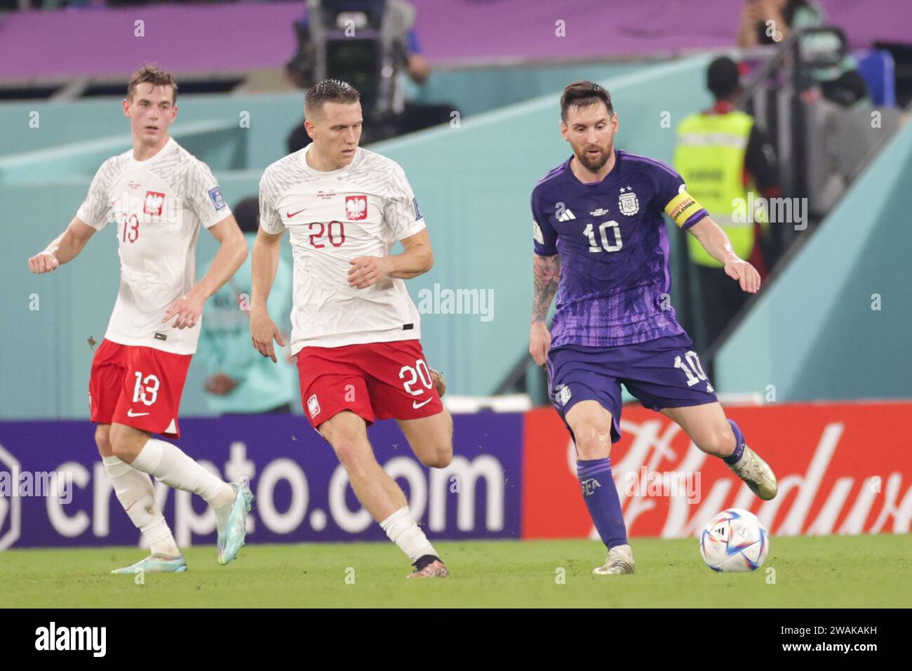 Jakub Kaminski of Poland (L), Piotr Zielinski of Poland (C) and Lionel ...