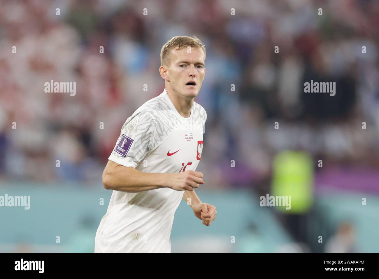 Karol Swiderski of Poland seen in action during the FIFA World Cup ...