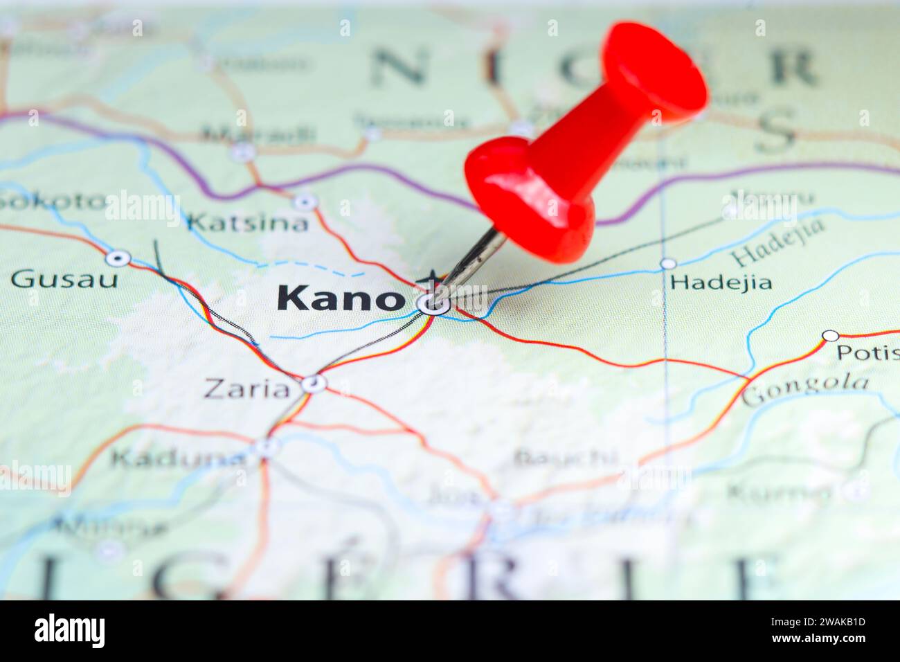 Map of kano hi-res stock photography and images - Alamy