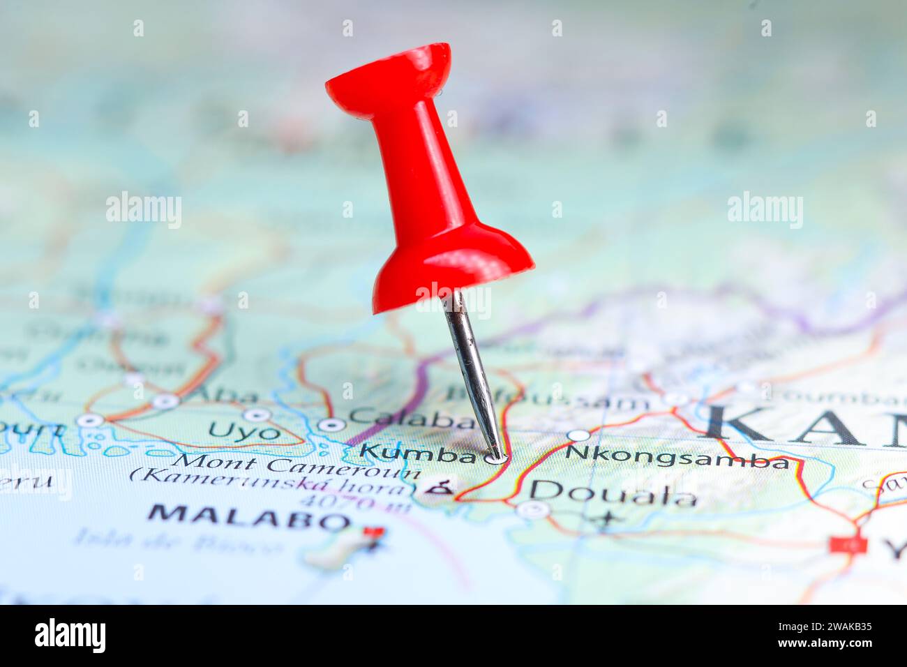 Kumba city map cameroon hi-res stock photography and images - Alamy