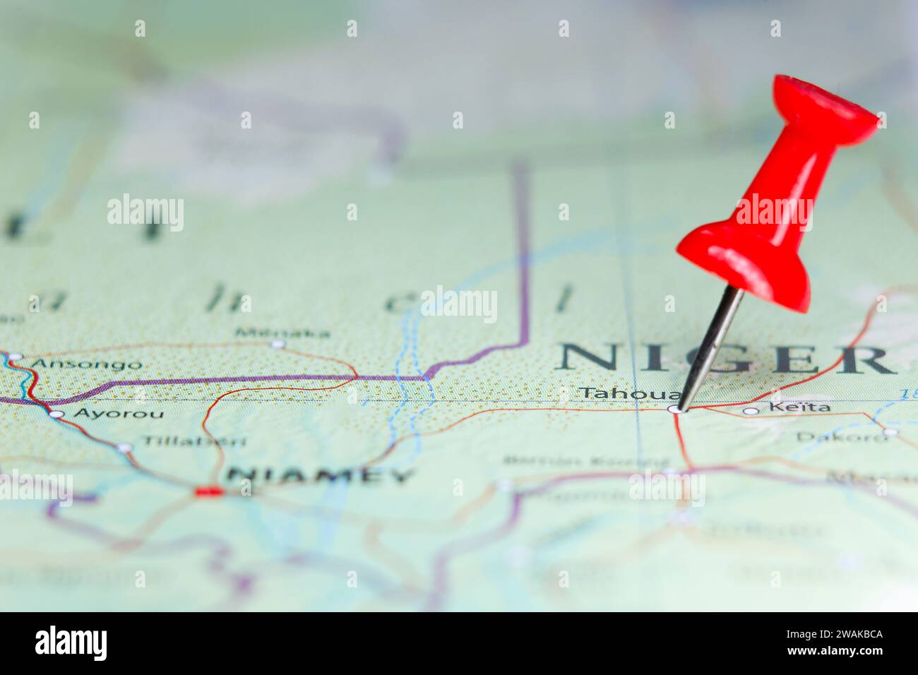 Tahoua map hi-res stock photography and images - Alamy